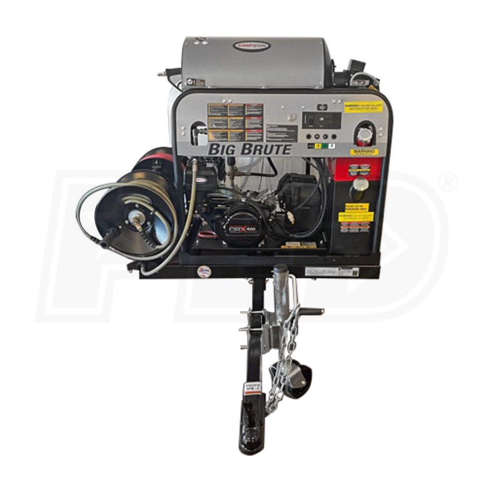 Simpson 95016 Big Brute Professional 4000 PSI Gas - Hot Water Pressure ...